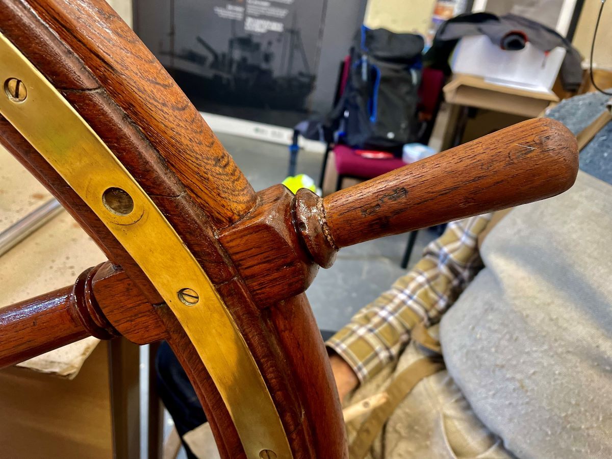 Gallery | Restoration of the Spurn Lightship’s wheel | Maritime Hull ...